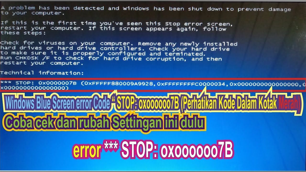 Repair Windows 7 Blue screen, #tips #trik, cara perbaiki windows error ...