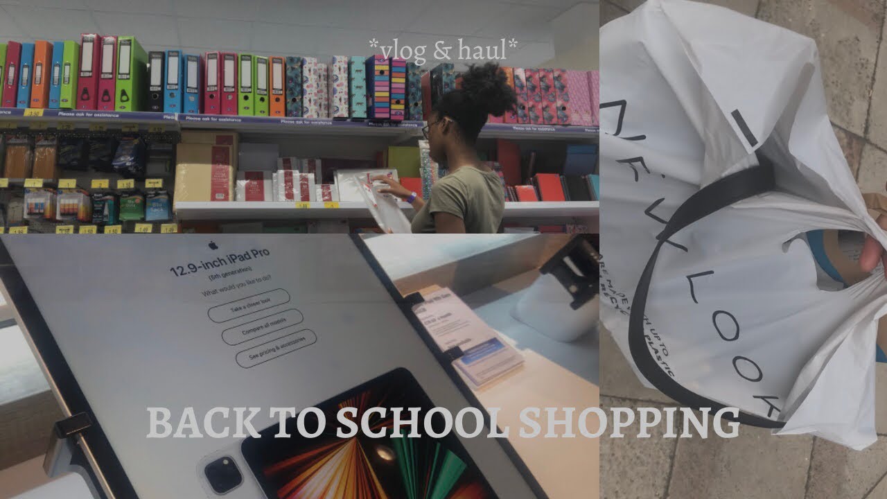 BACK TO SCHOOL SHOPPING | shopping for sixth form, vlog & haul - YouTube