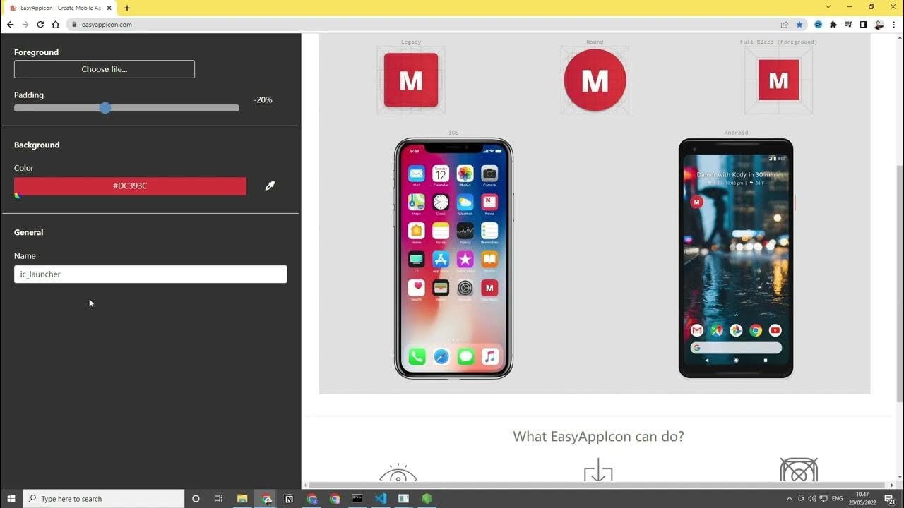 Cara Mengganti Ikon - Membuat App Material Color - YouTube