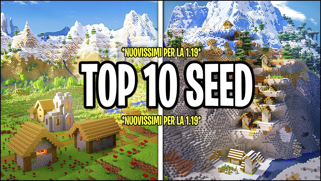 i NUOVI 10 MIGLIORI SEED! MINECRAFT ita 1.19 - YouTube