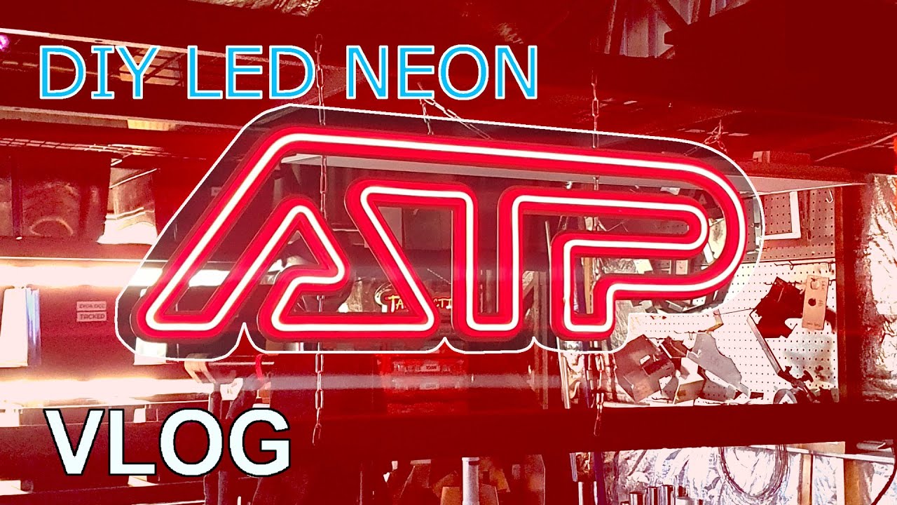 Making my own LED NEON sign - VLOG - YouTube