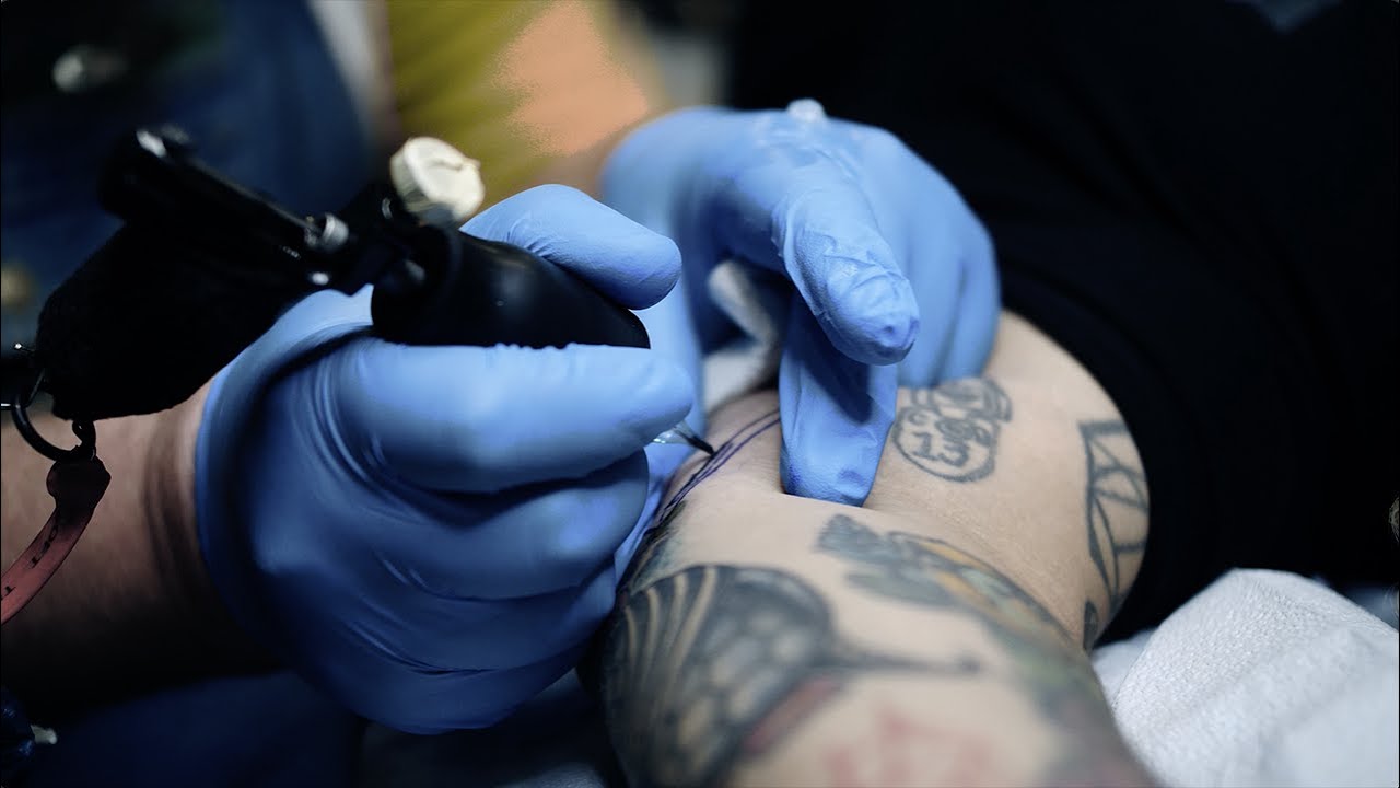 Rose & Cross Tattoo HTX - YouTube