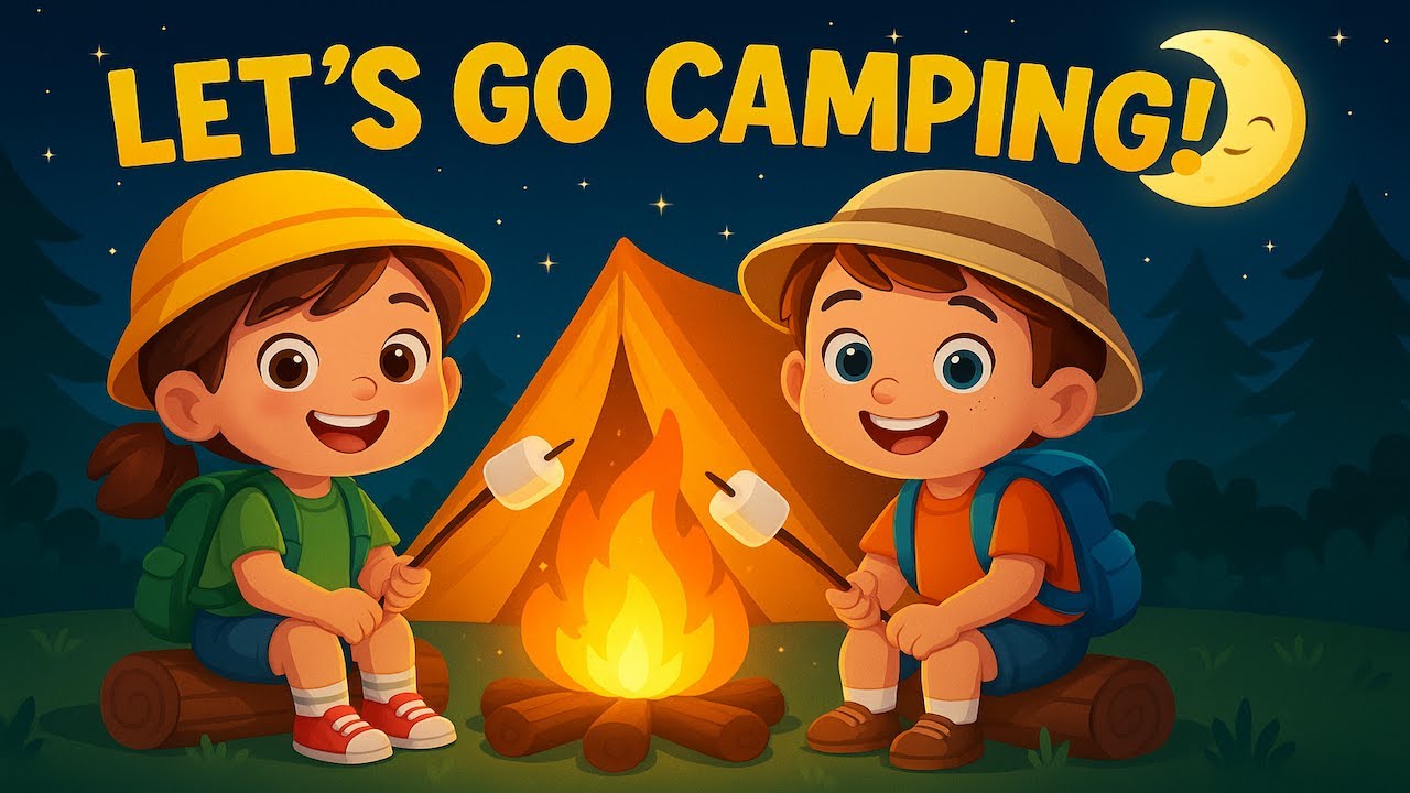Let’s Go Camping Song for Kids | Fun Outdoor Adventure & Campfire Song ...