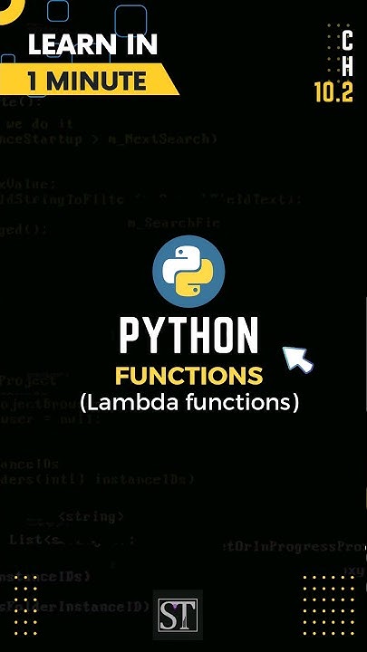 Python Functions Lambda Function In 1 Min Python Codingshorts Functions Lambda