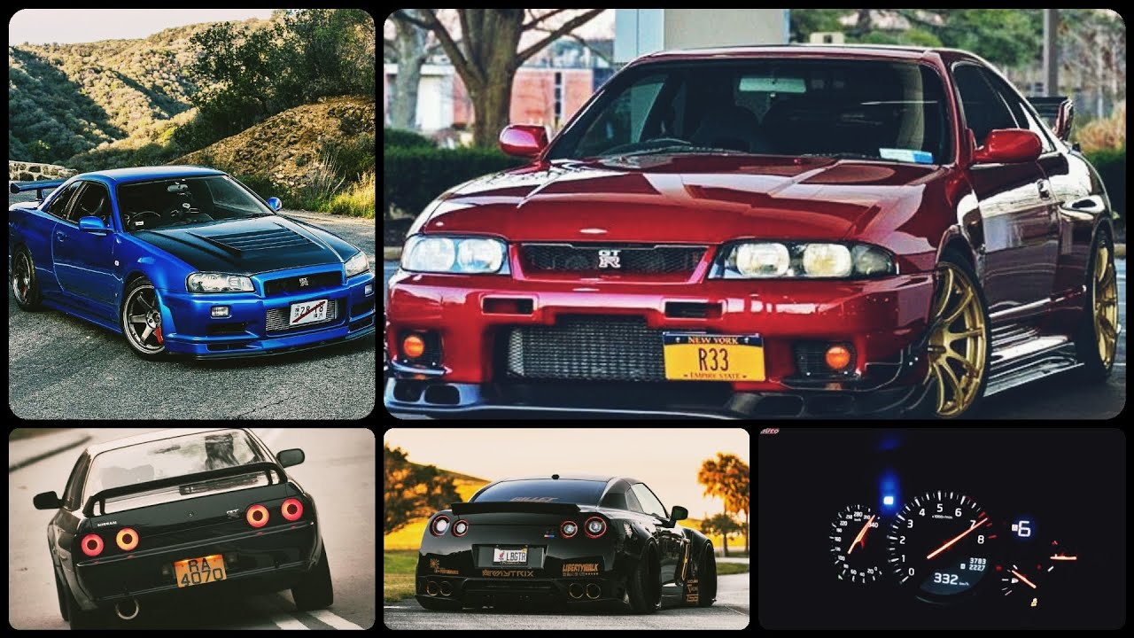 Acceleration top speed NISSAN GTR R32/R33/R34/R35. Разгон Ниссан ГТР ...