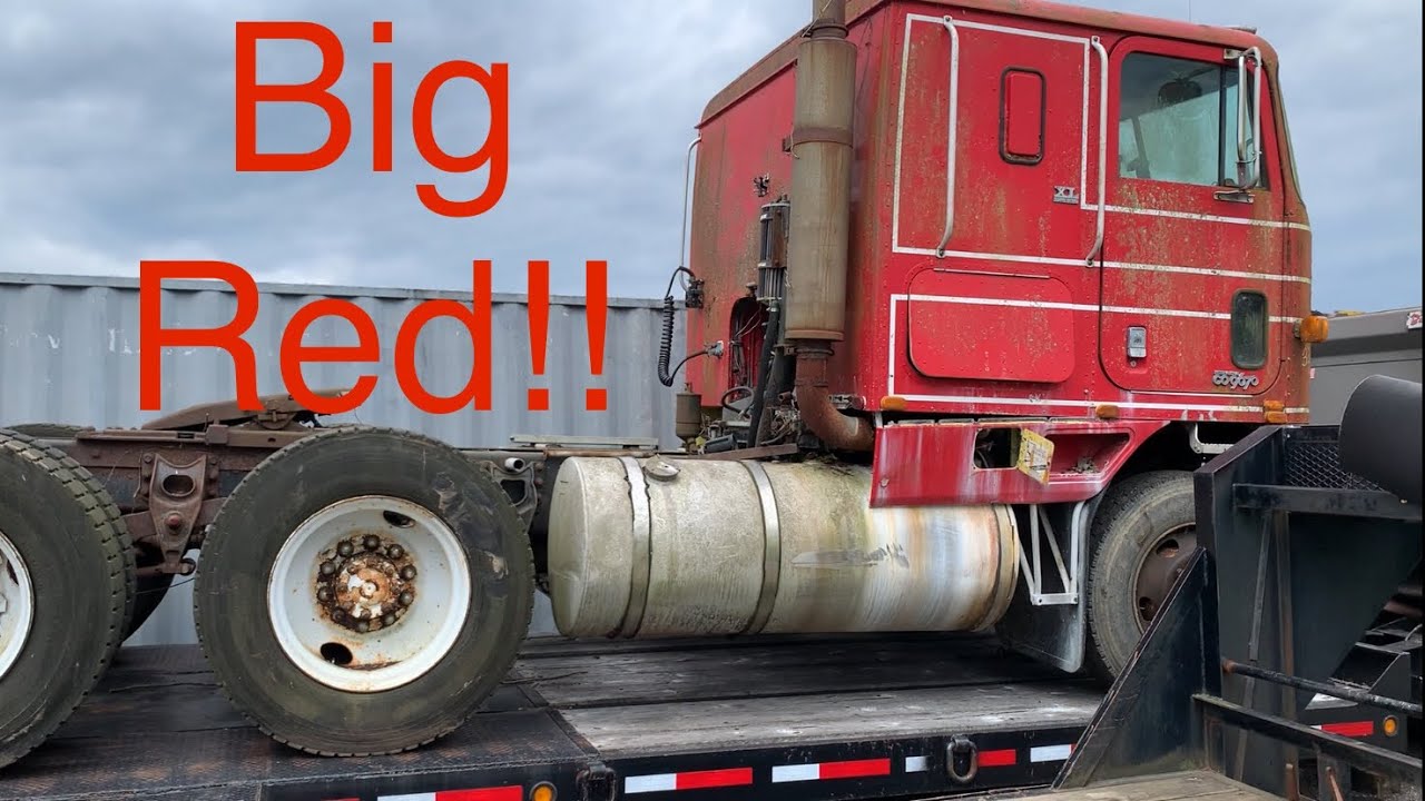 Big Red Is Coming HOME!! International 9670 Coe - YouTube