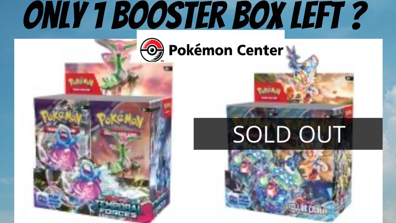 Pokémon Center Only Has 1 Booster Box Left ?? - YouTube