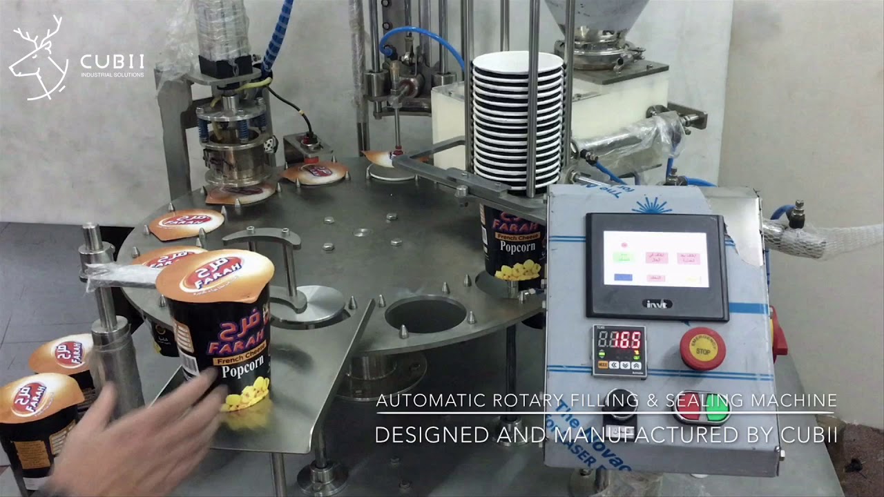 Automatic Rotary Filling and Sealing Machine - CUBII - YouTube