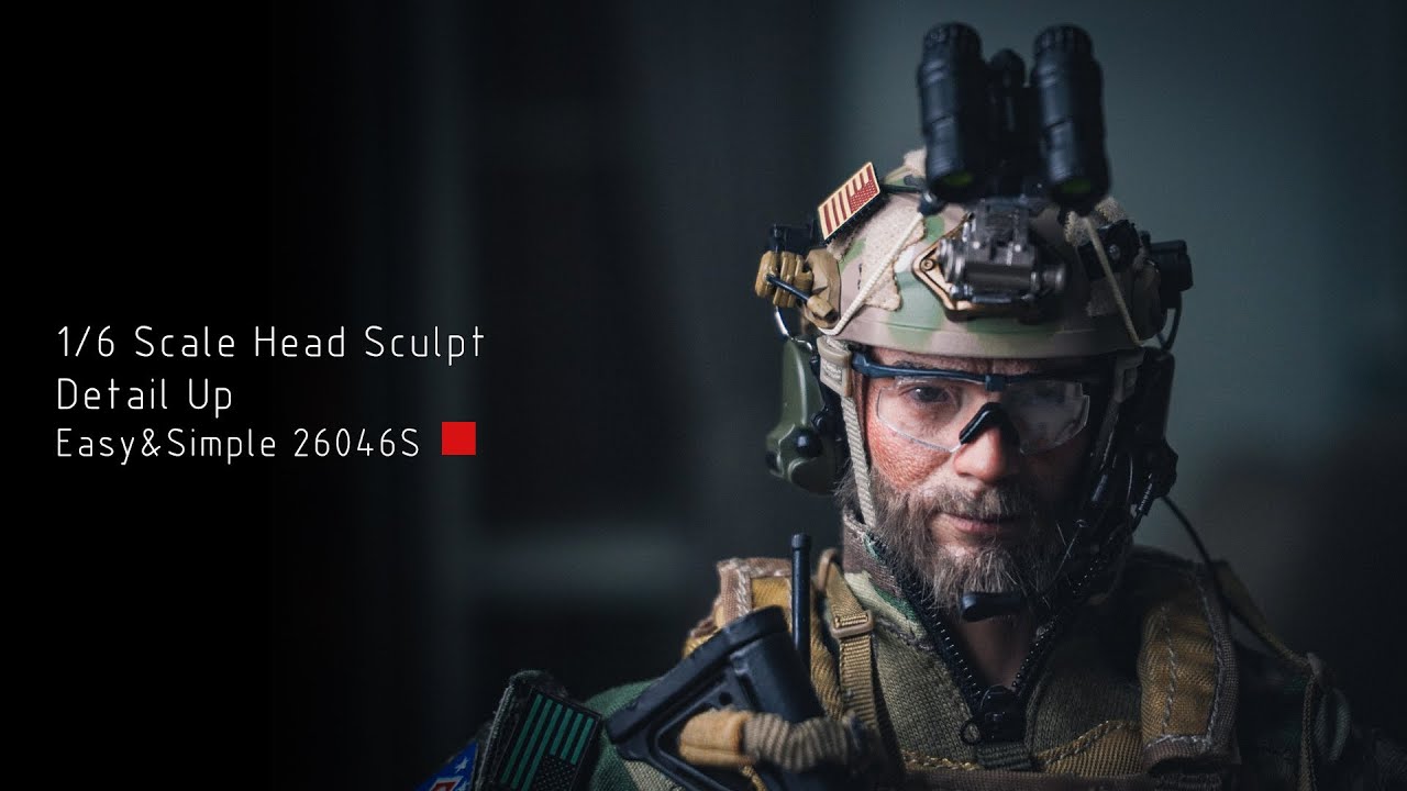 1/6 Scale Head Sculpt Detail Up - YouTube