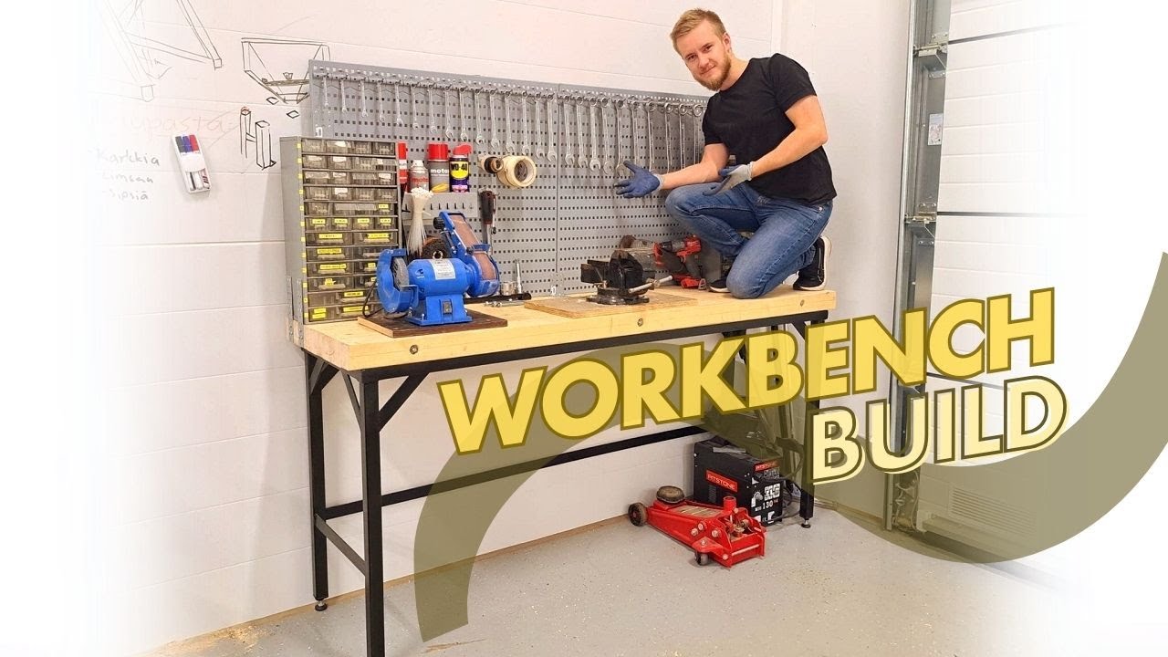 Workbench build! DIY sturdy table - YouTube