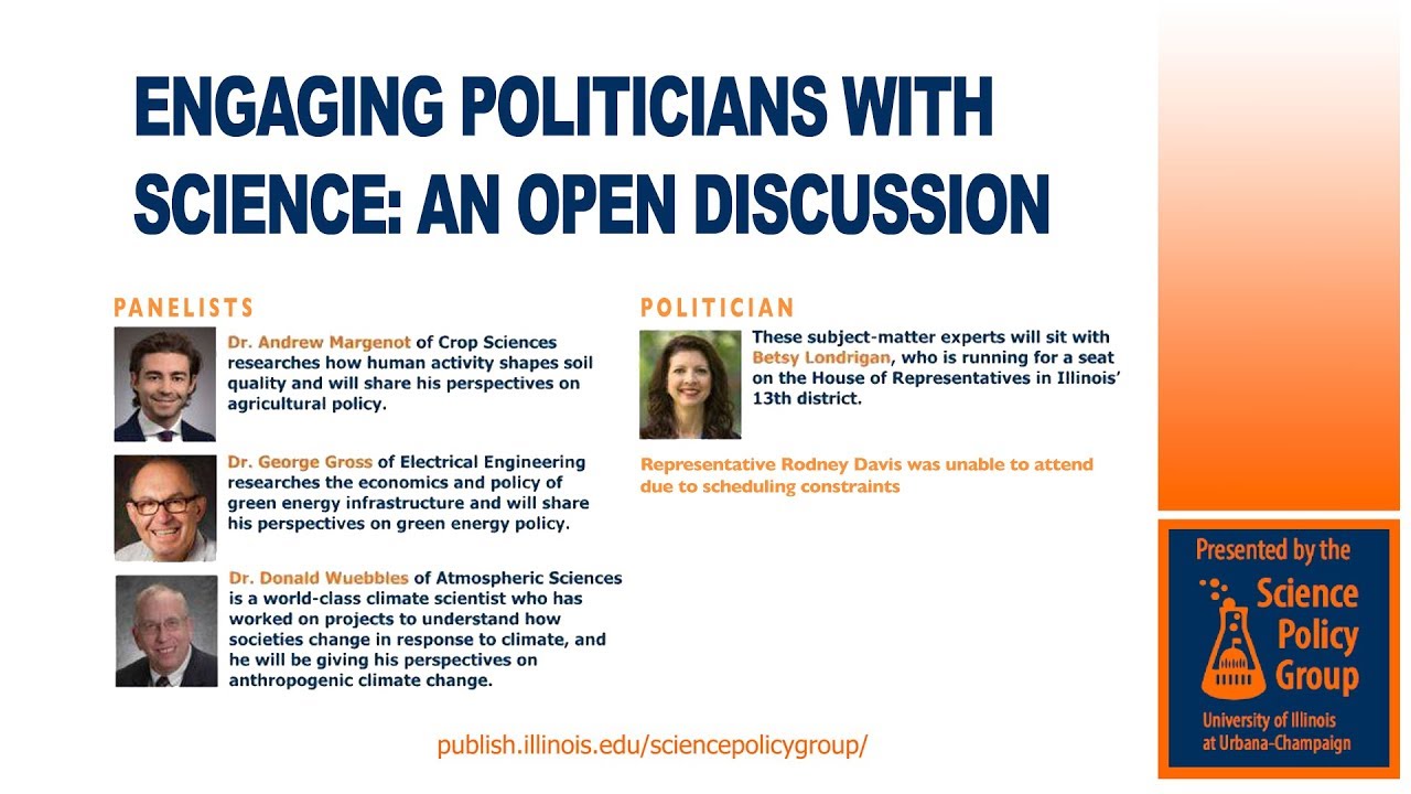 Engaging Politicians with Science: An Open Discussion (Panel) - YouTube
