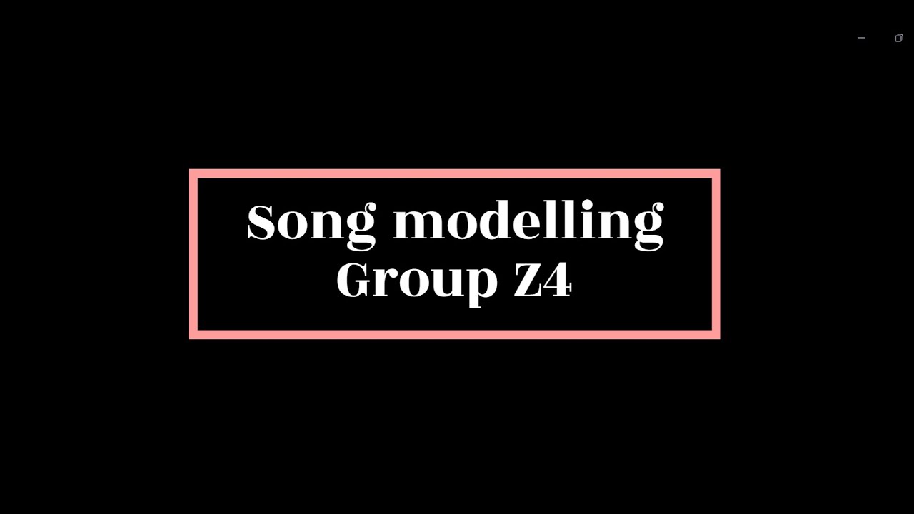 SONG MODELLING GROUP Z4 - YouTube