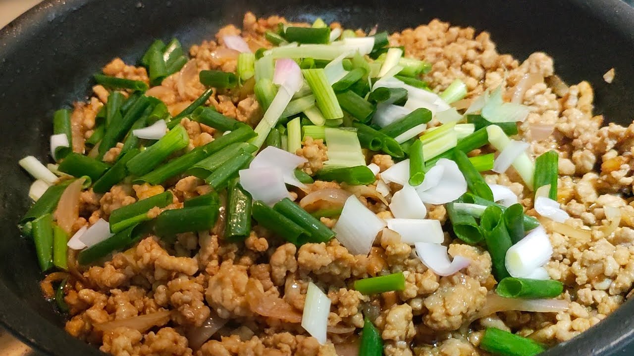 How to stir fry mince pork - YouTube