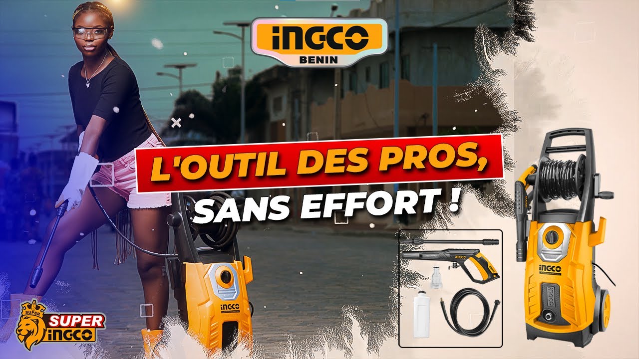 INGCO HPWR25008: NETTOYEUR HAUTE PRESSION 2500W-160BAR - YouTube