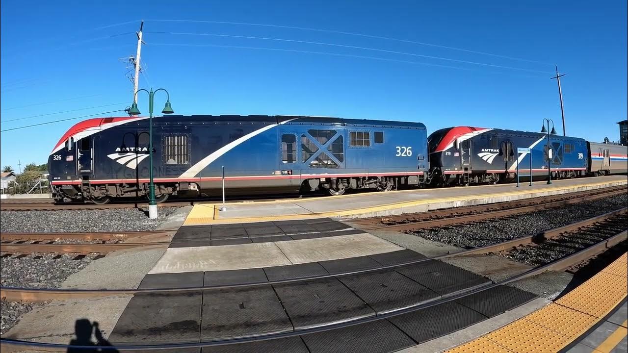 Amtrak Train #11 Coast Starlight in Martinez Ca 1/7/24 - YouTube
