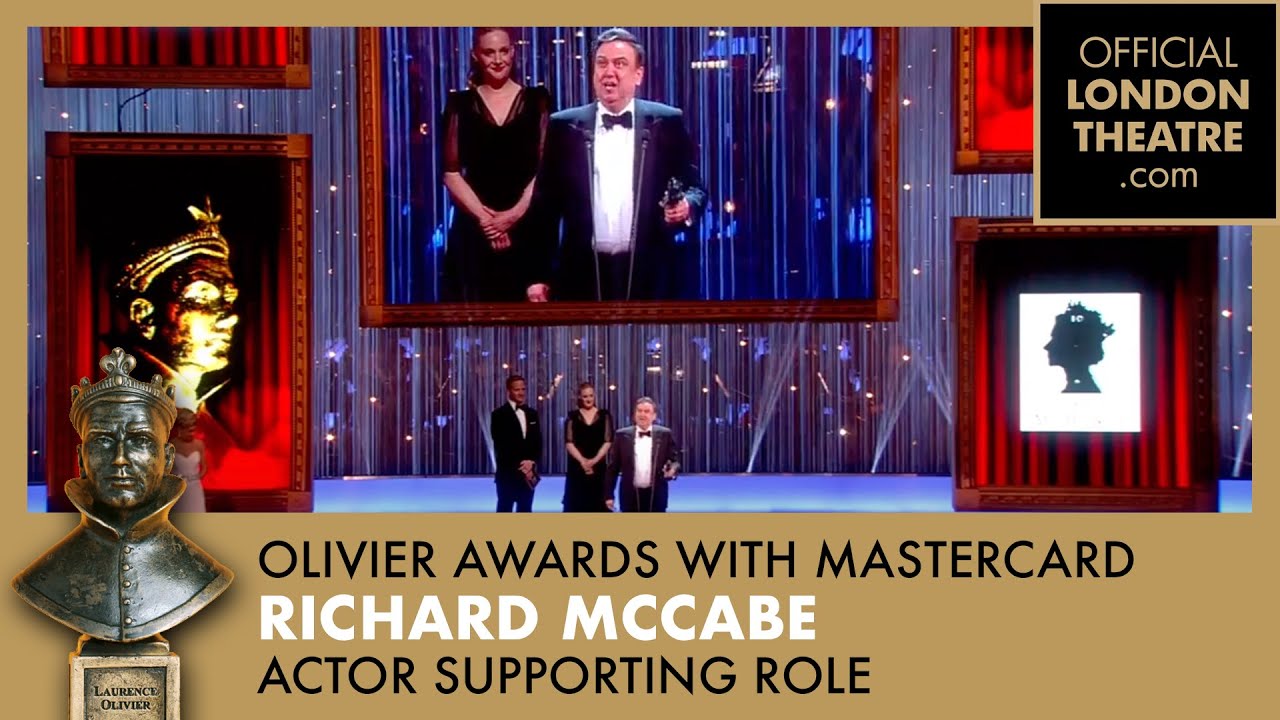 Richard McCabe wins Best Actor in a Supporting Role | Olivier Awards ...