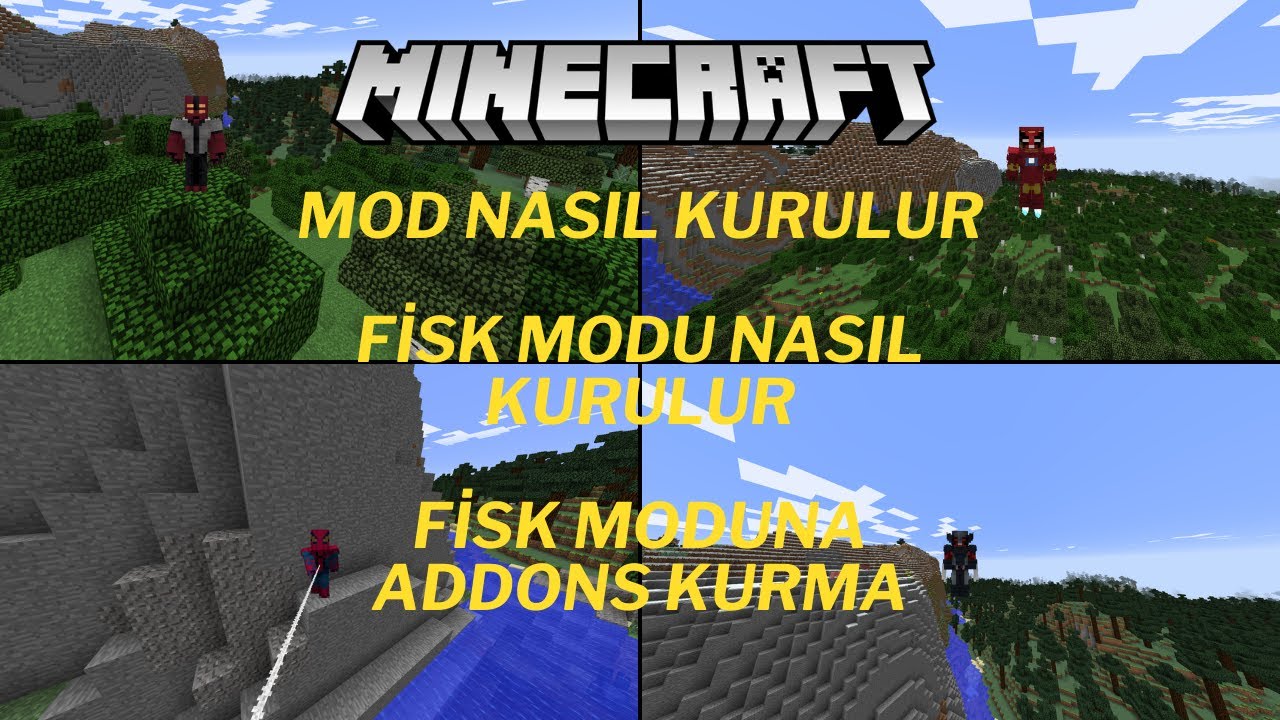 MİNECRAFT MOD NASIL KURULUR - FİSK MODU NASIL YÜKLENİR - FİSK MODUNA ...