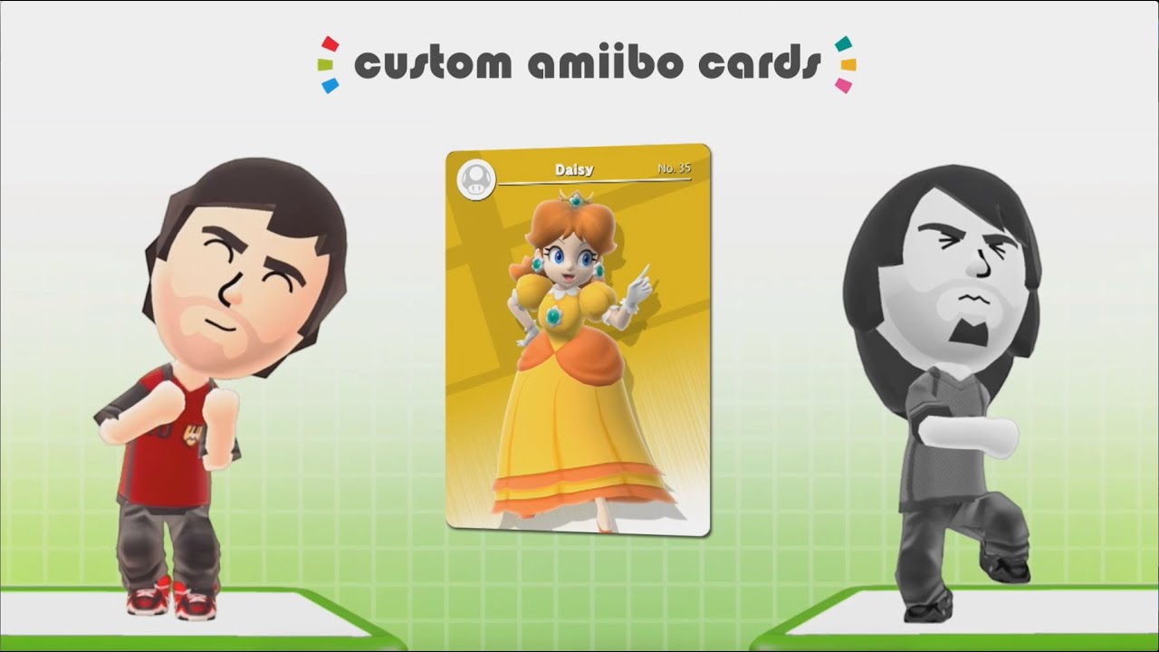 #22 - Mii V Mii - Custom Daisy amiibo Card - YouTube