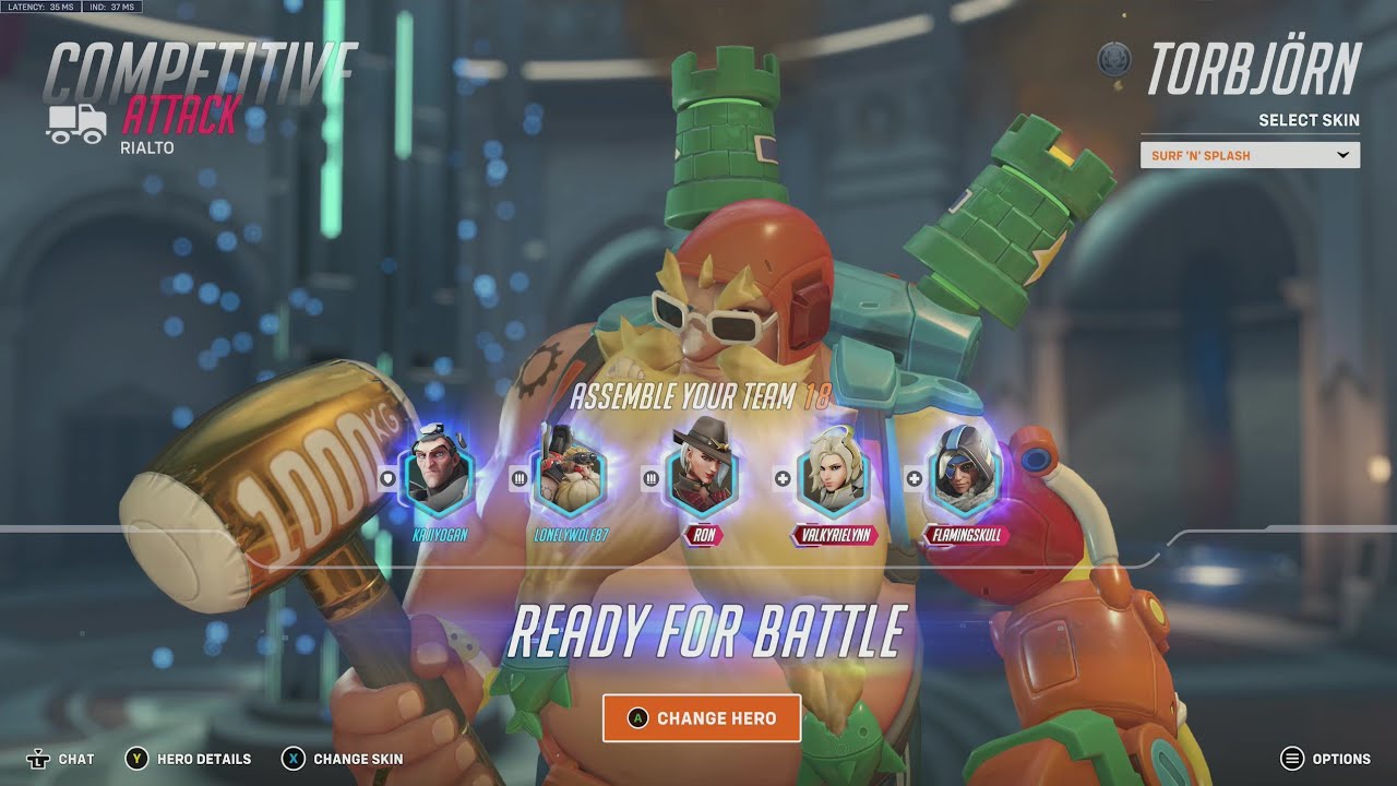 Overwatch 2 Competitive Xbox Series S Gameplay 15 Torbjorn On Season 13 ...