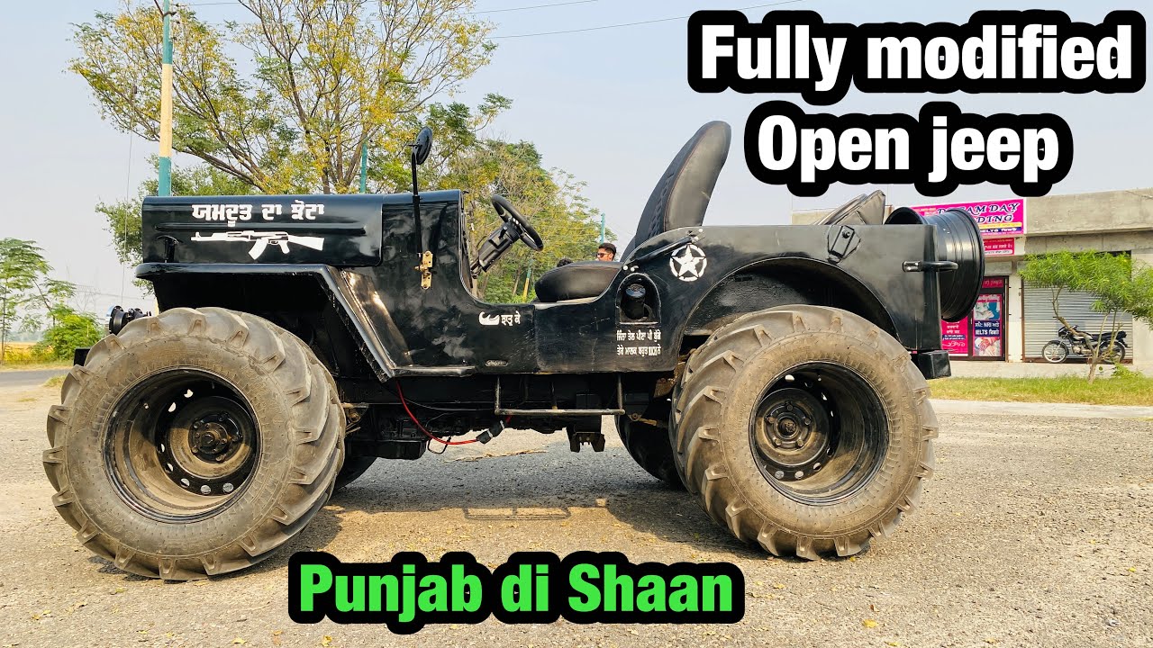 Fully modified Jeep | Willy's Jeep | Modified Jeep | Monster Tyres ...