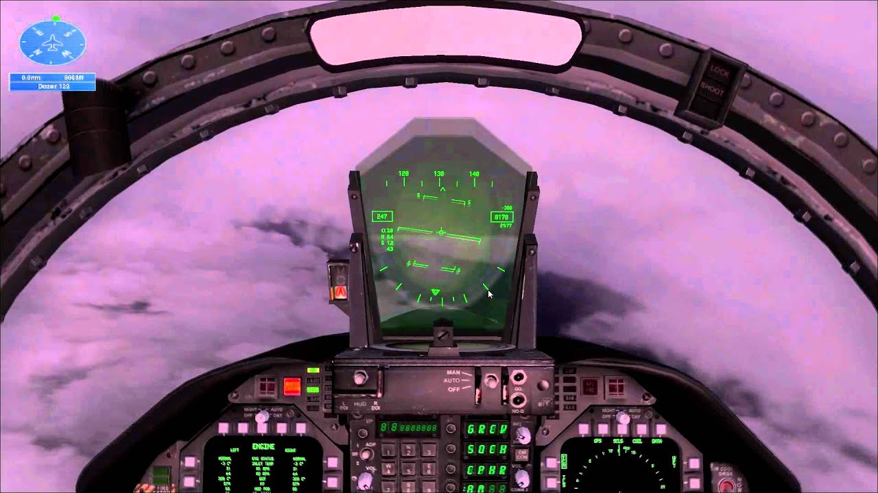 FSX F18 Night Carrier Landing IMC (Mission) - YouTube