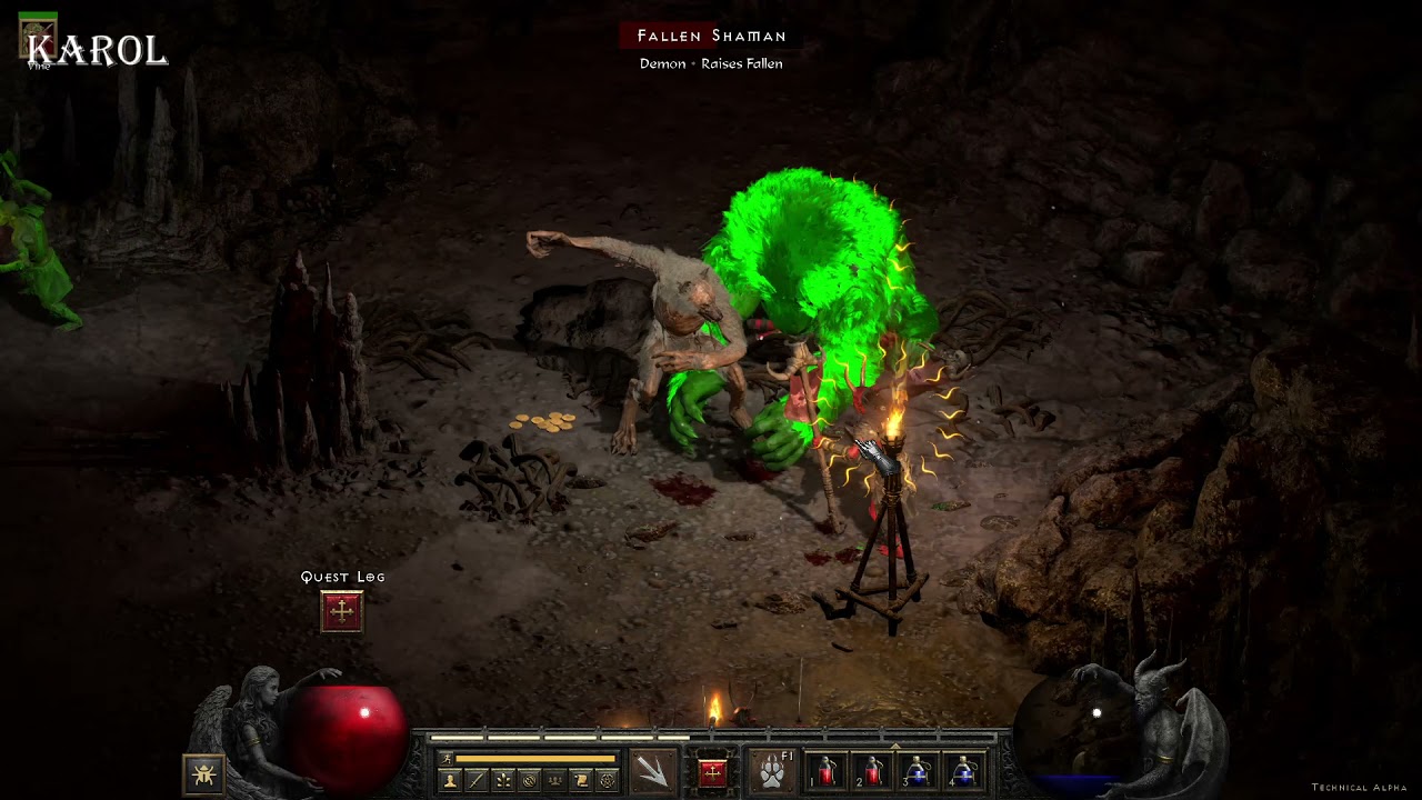 Diablo 2 Rescurrected (D2R) - Wolf Druid gameplay (early alpha) ITS ...