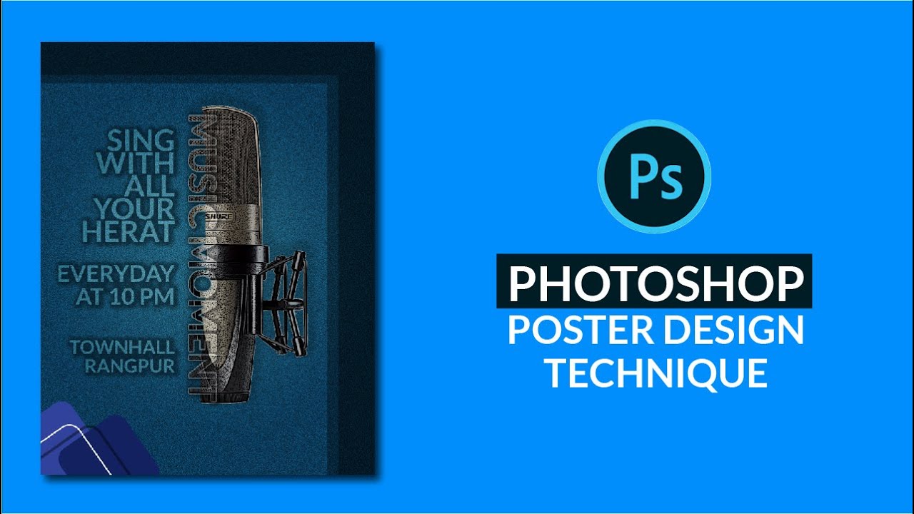 NSDA Level 3 | Photoshop Poster Design Step by Step Guide - YouTube