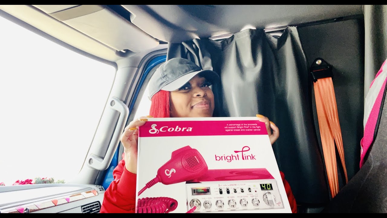 Lady Trucker unboxing PINK CB RADIO - YouTube
