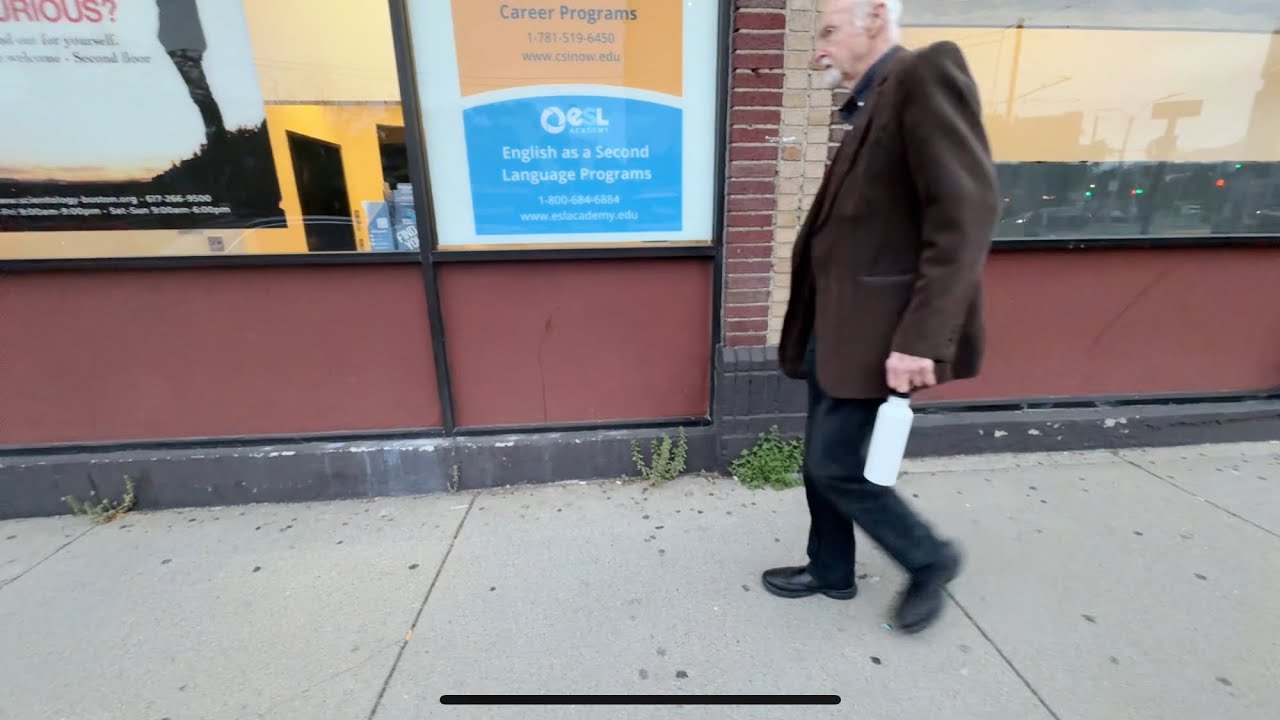 Chris Arriving For His Shift Wearing A Blazer #scientologycult #boston - YouTube