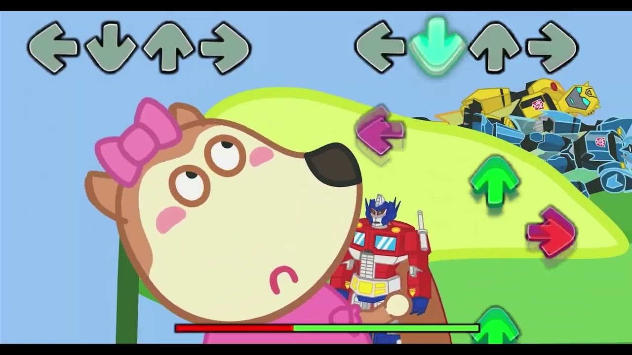 Evolution of Wolfoo In Friday Night Funkin 🦋Black vs Pink Food ...