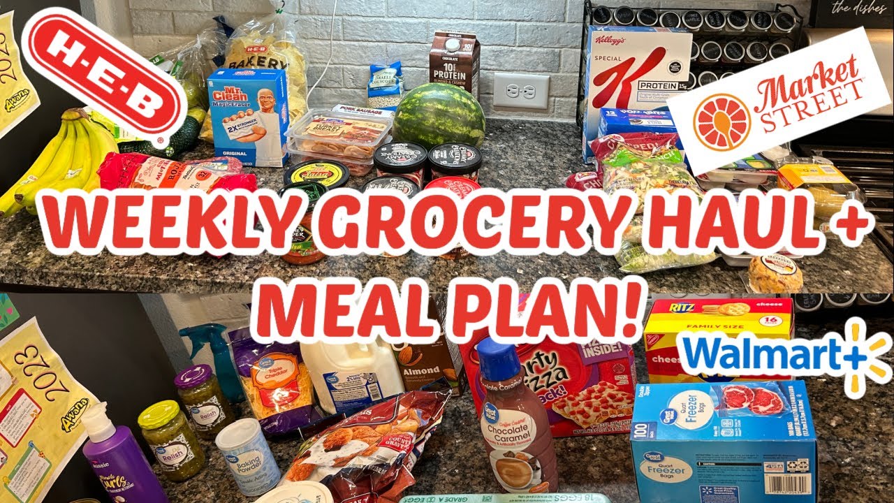 WEEKLY GROCERY HAUL & MEAL PLAN | HUGE GROCERY HAUL WITH PRICES ...