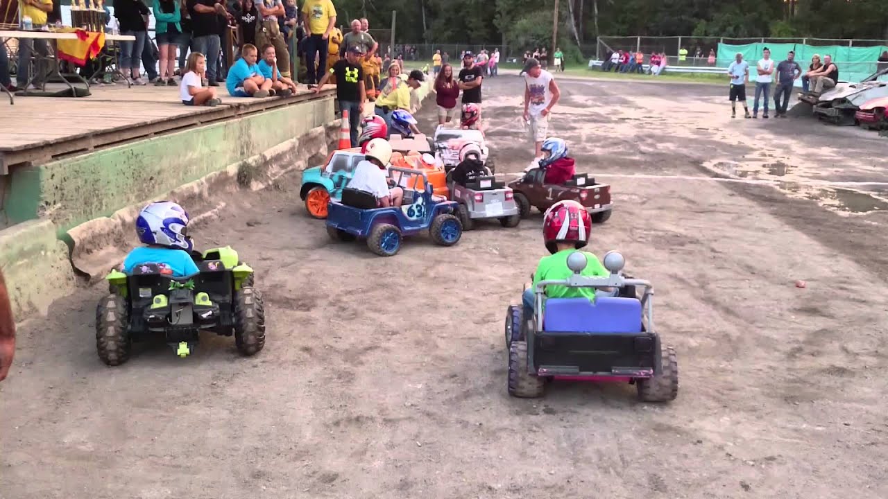 Kids Power Wheel Demolition Derby Trumansburg NY - YouTube