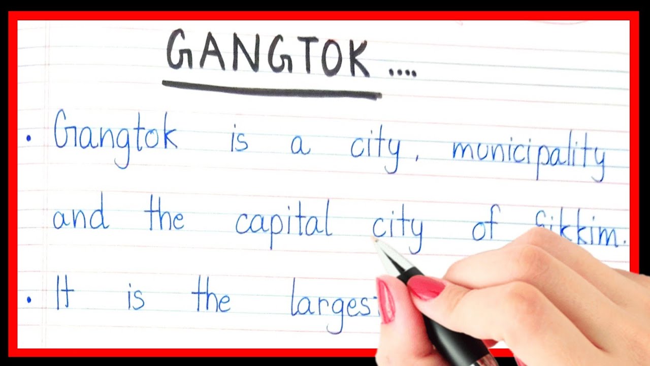 Essay on gangtok in english | Gangtok par essay | Facts about gangtok ...