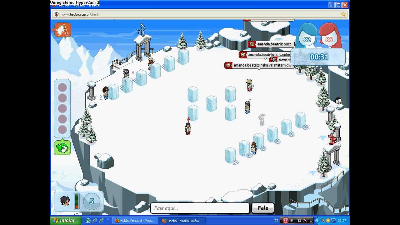 Habbo - Jogo Snow Storm, todo bugado. - YouTube