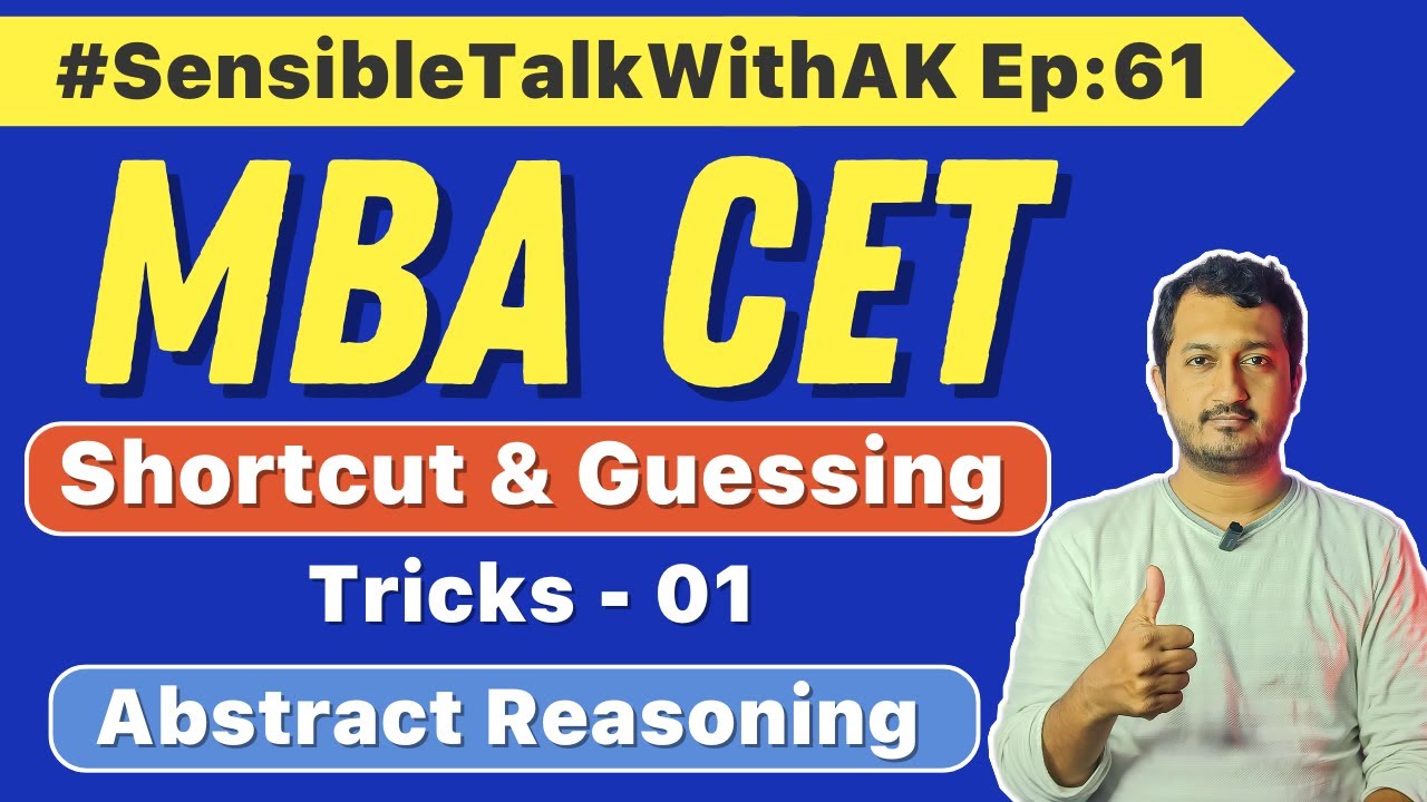 MBA CET Shortcut and Guessing Tricks - 01 | Abstract Reasoning # ...