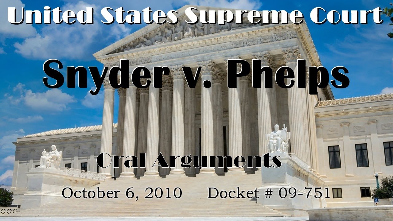 US Supreme Court: Snyder v. Phelps oral arguments - YouTube