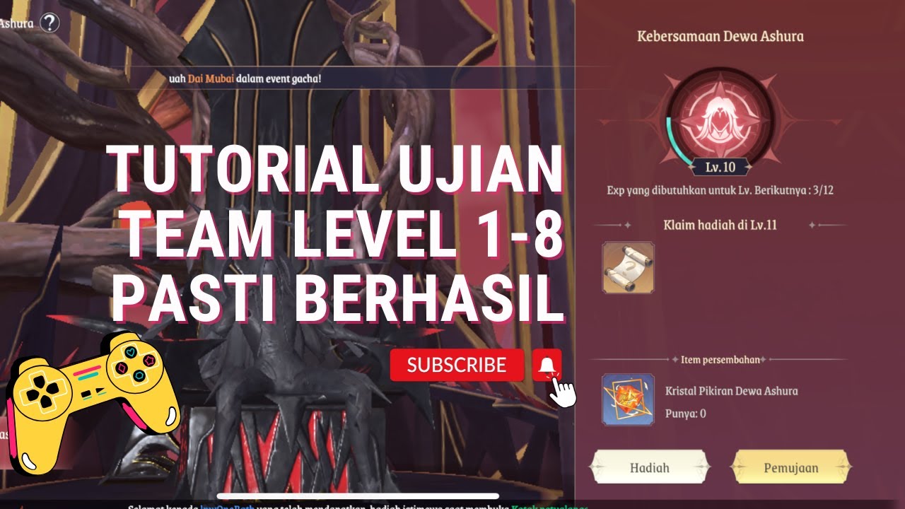 TUTORIAL UJIAN TEAM 1-8 FIX BERHASIL - YouTube