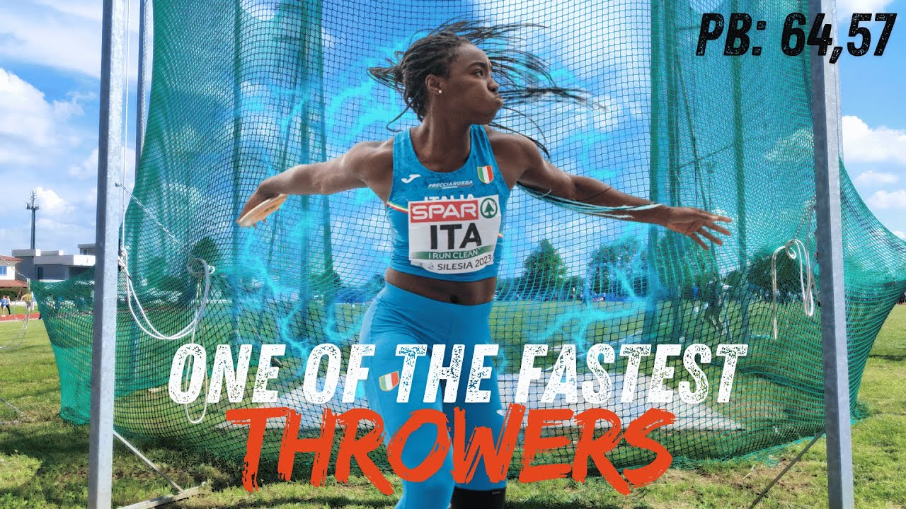 DISCUS THROW: competition with OLYMPIAN Daisy OSAKUE in Crema - YouTube