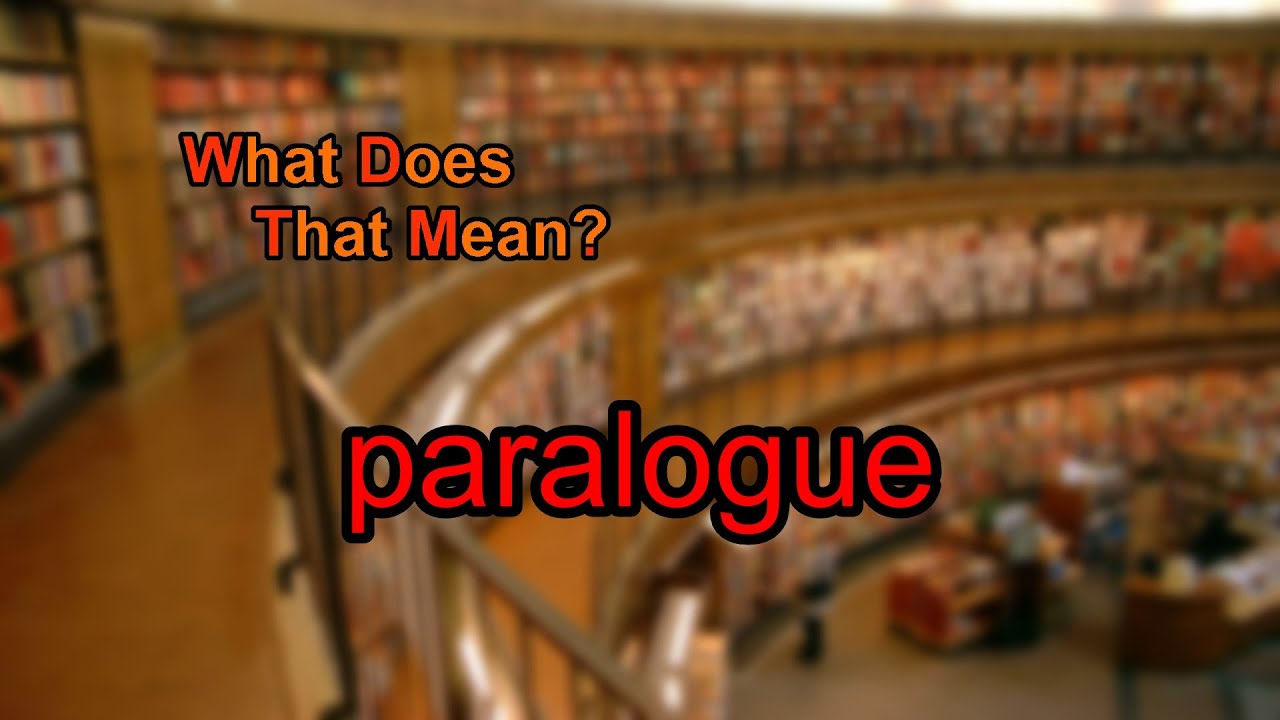 What does paralogue mean? - YouTube