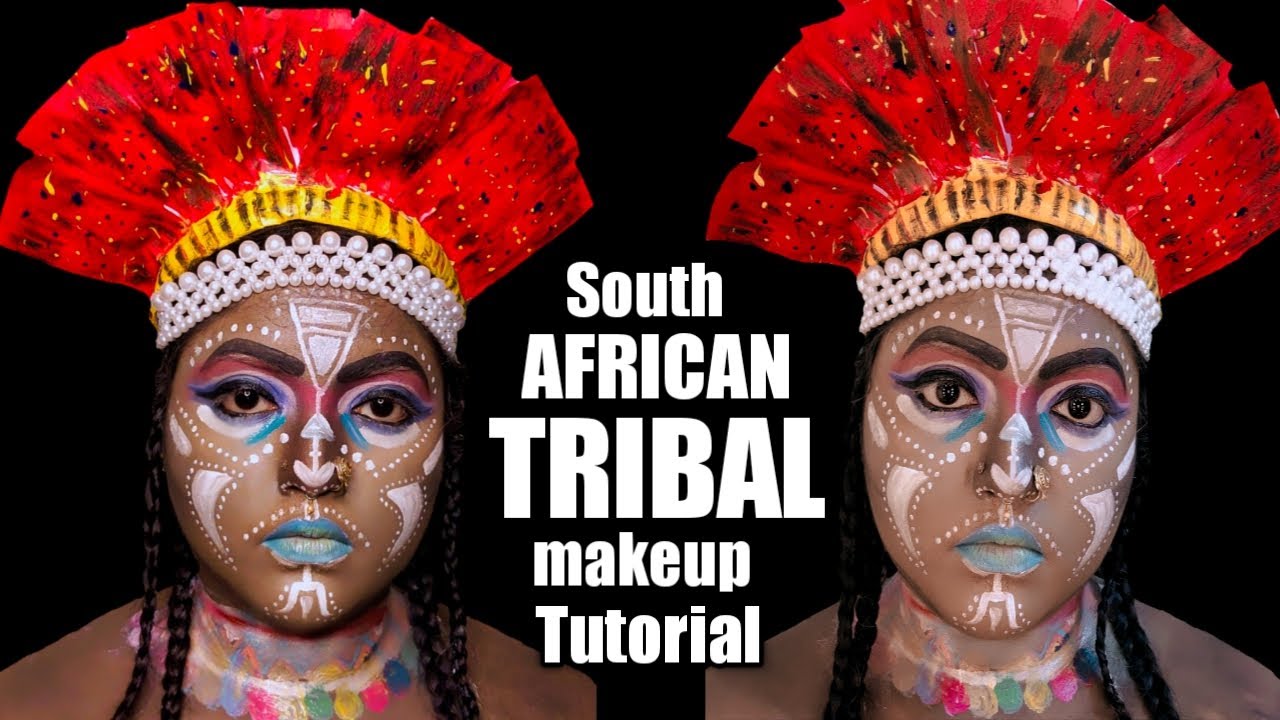 South African TRIBAL Makeup tutorial- Inspired Makeup tutorial ...