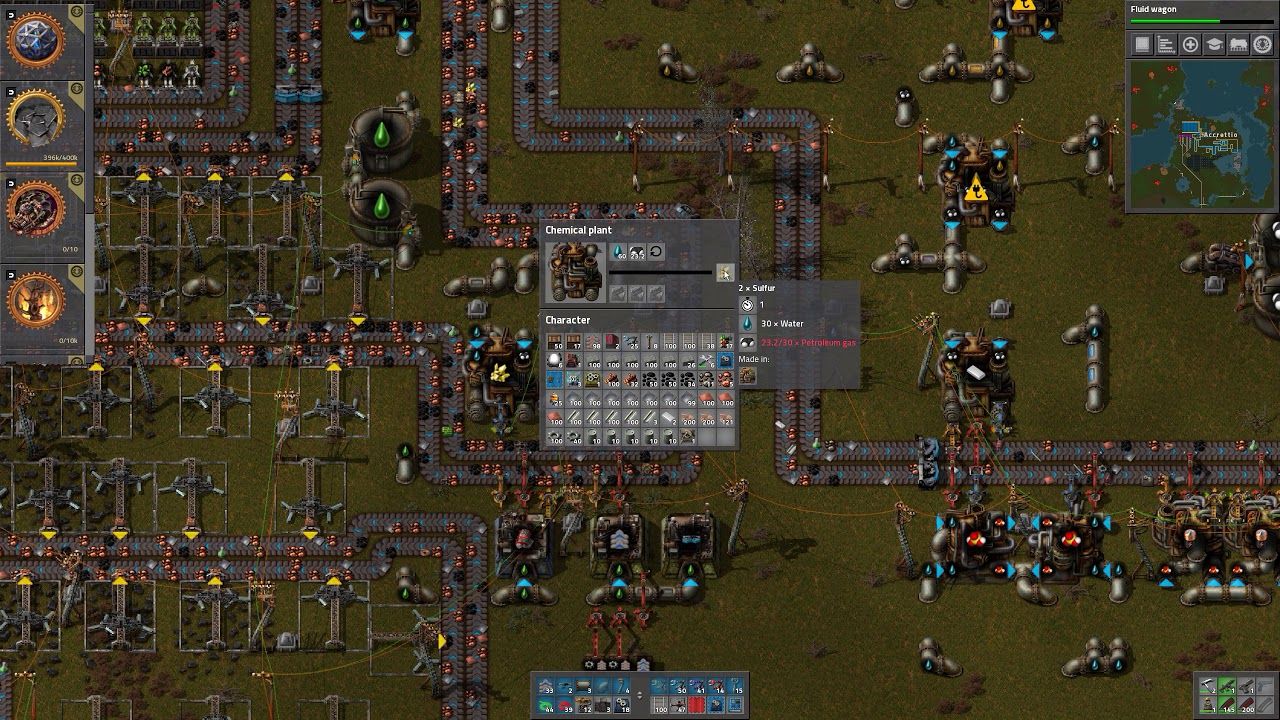 Factorio Single Belt - 024 Oil outpost kind of working - YouTube