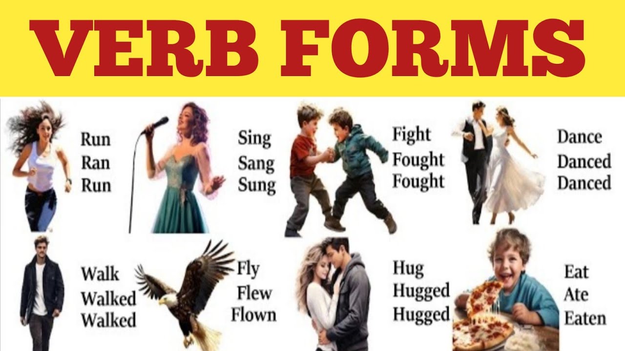 Verb forms in English V1 V2 V3 | Trick to learn verb forms | Bharosh ...