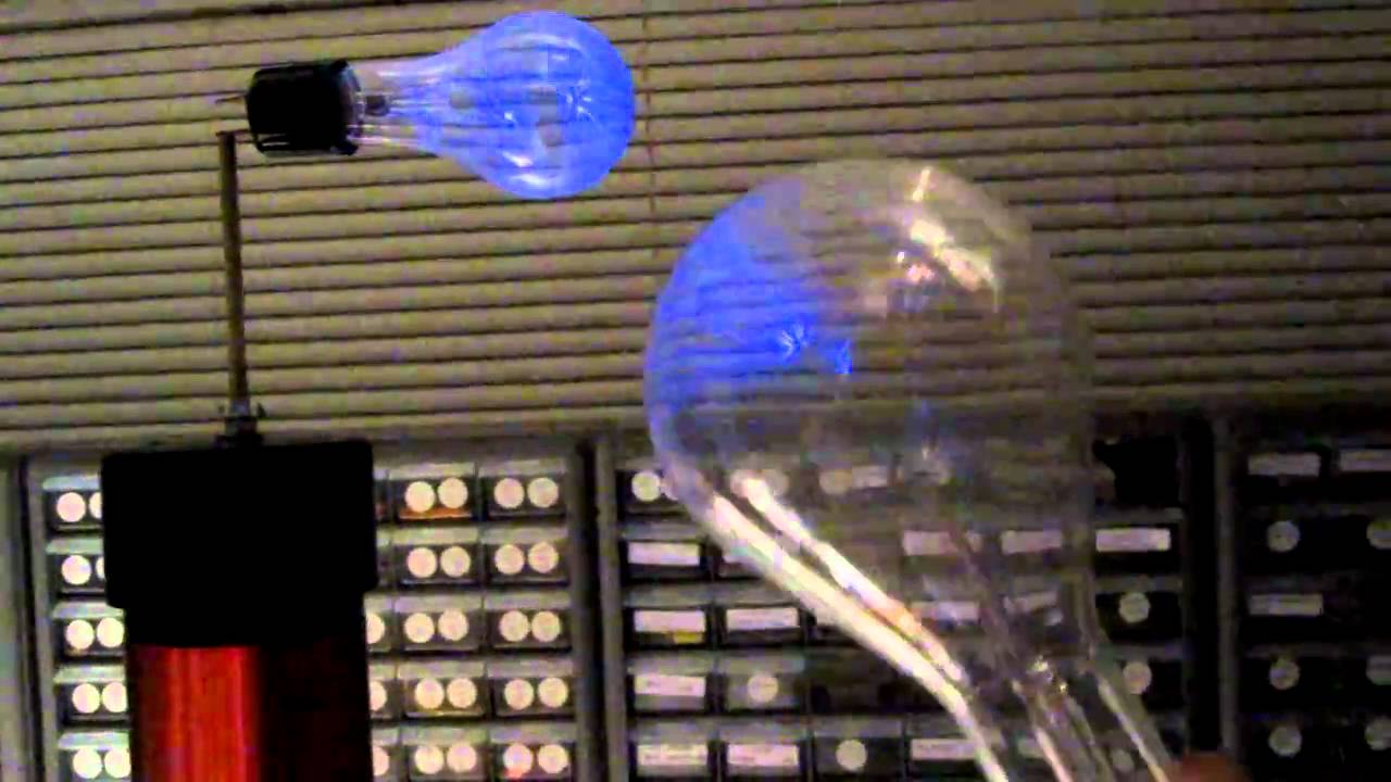 Tesla Coil Progress -- Part 1: Light Bulb Plasma Globes - YouTube