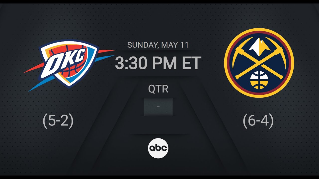 OKC Thunder @ Denver Nuggets | #NBAPlayoffs presented by Google ABC ...