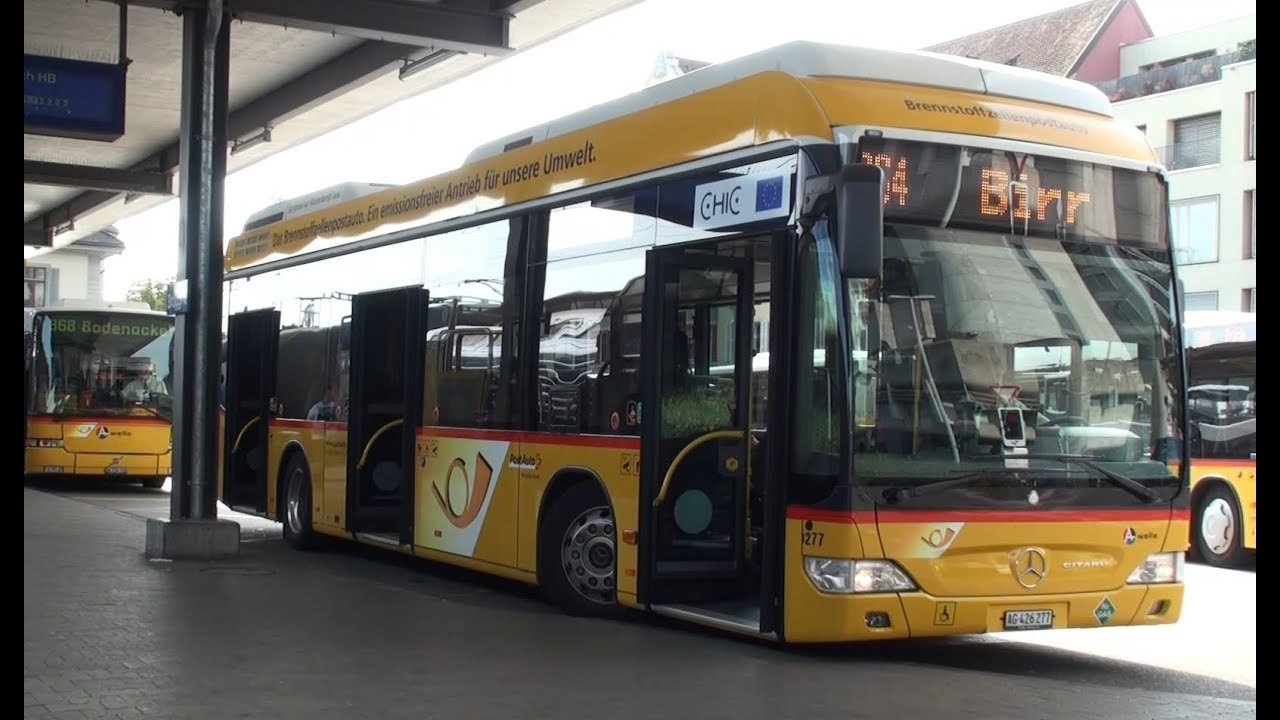 Postauto in der Schweiz - public transport - Busse, Omnibus-Mercedes ...