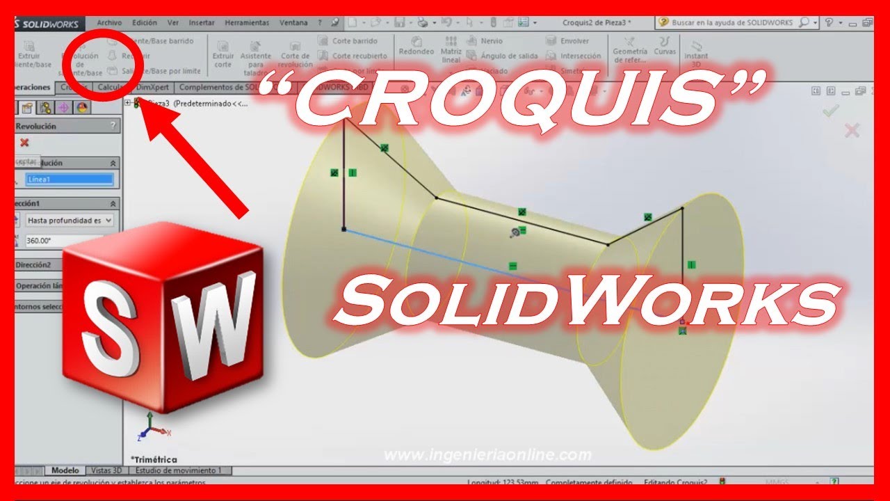 🔴 SOLIDWORKS 02 - Como hacer un Croquis - YouTube