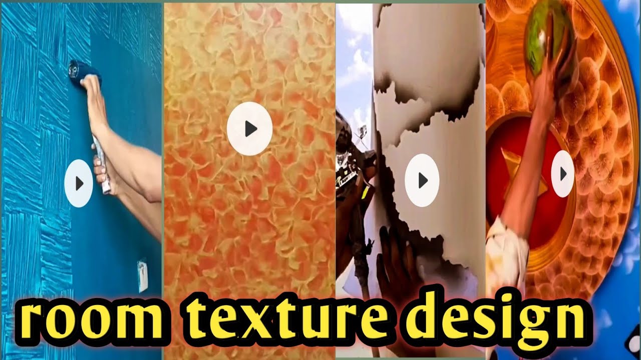 room ke texture design 8 paint wall texture design - YouTube