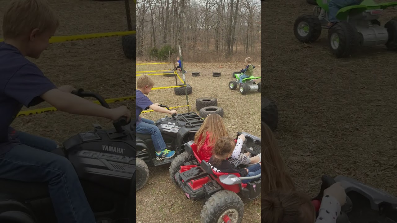 Power wheels race - YouTube
