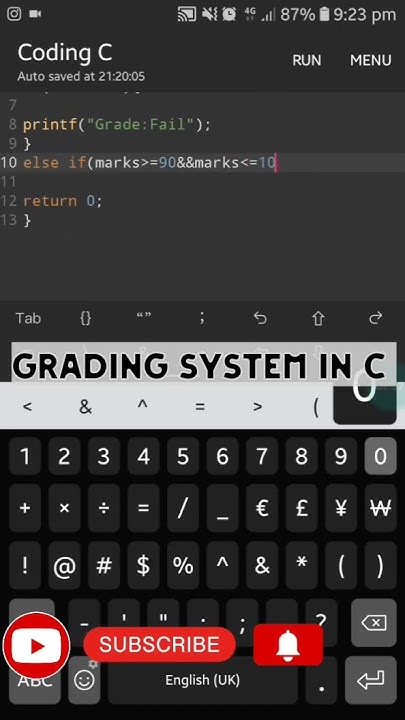 Mastering C Language Grades Decode the System with Real Code🔥⚡💥#Programming #CProgramming# ...