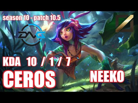 【韓国サーバー/D2】DFM CEROS ニーコ(Neeko) VS カタリナ(Katarina) MID - Patch10.5 KR ...